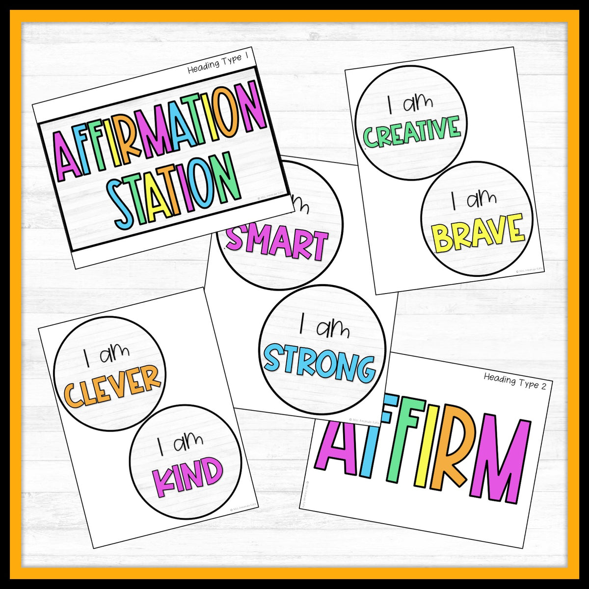 Affirmation Station Classroom Display 'I am...' - DIGITAL DOWNLOAD ...