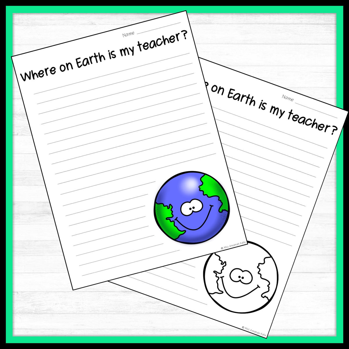 'Where is my Teacher?' Creative Writing Template - DIGITAL DOWNLOAD ...