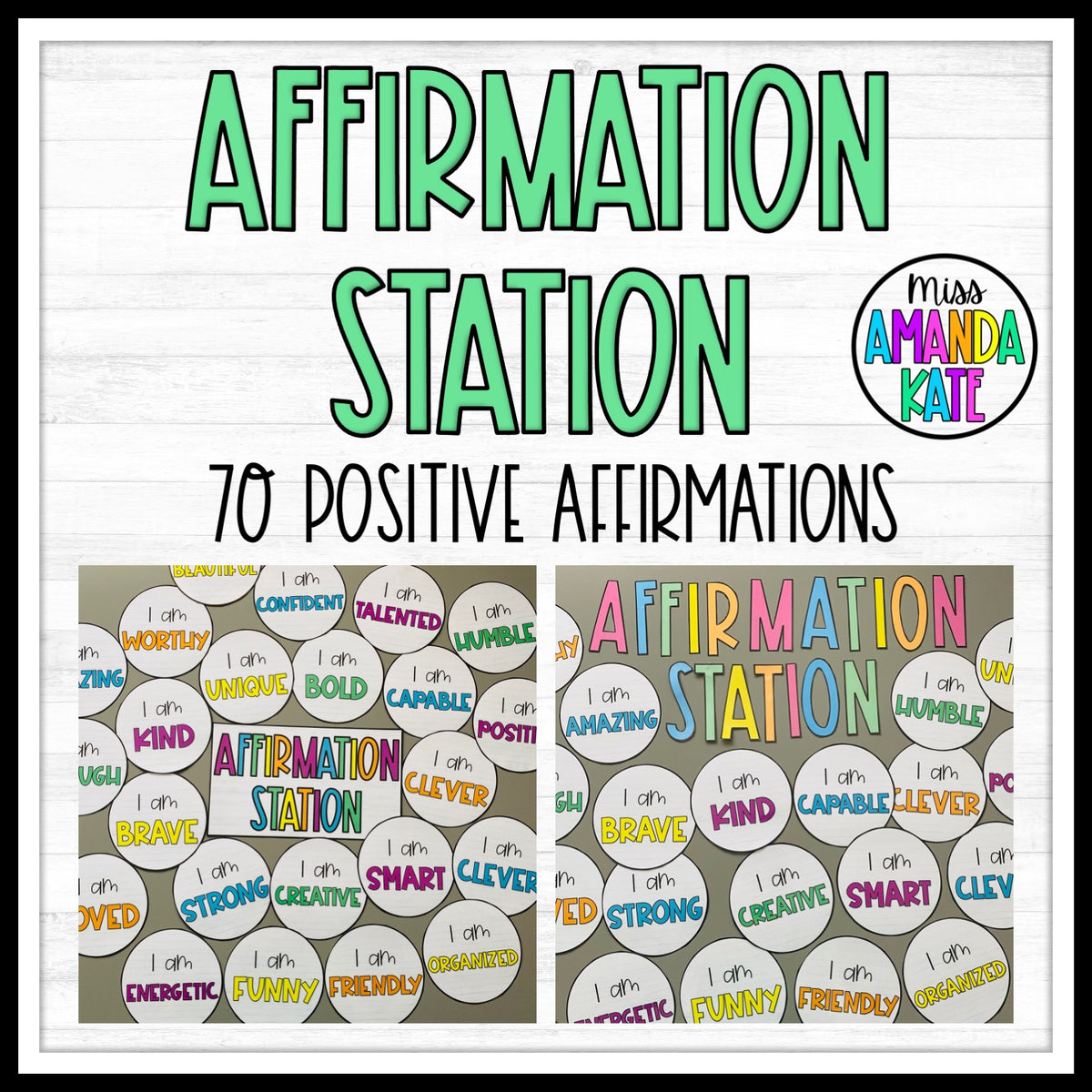 Affirmation Station Classroom Display 'I am...' - DIGITAL DOWNLOAD ...