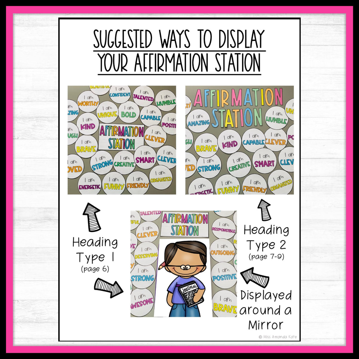 Affirmation Station Classroom Display 'I am...' - DIGITAL DOWNLOAD ...